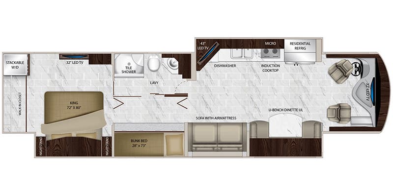 2019 Monaco RV Signature 40J specs and literature guide