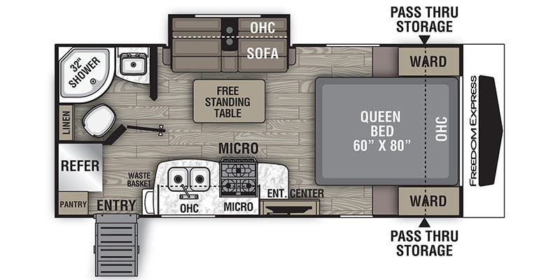 2020 Coachmen Freedom Express Ultra Lite 192RBS specs and literature guide