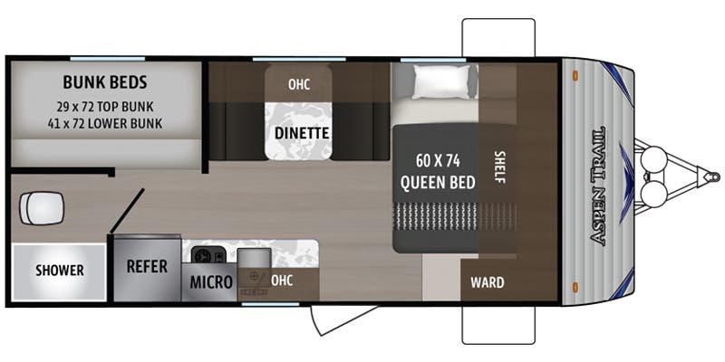 2020 Dutchmen Aspen Trail LE 1760BH Travel Trailer Specs