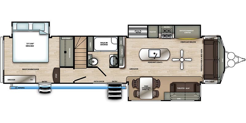 Sandpiper Destination Trailer Floor Plans | Viewfloor.co
