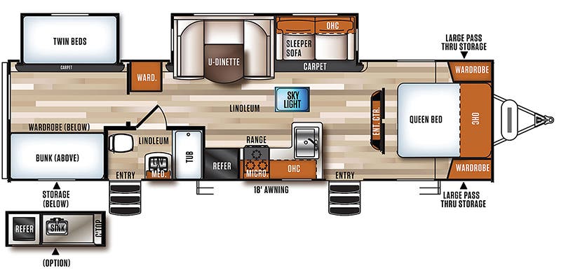 2020 Forest River Vibe West Coast 31BH specs and literature guide
