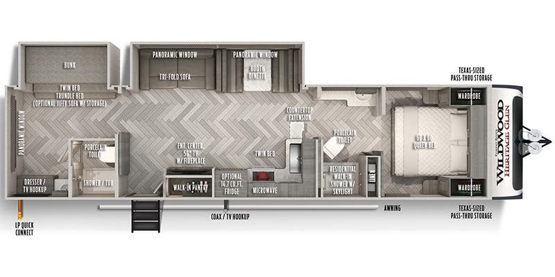 2020 Forest River Wildwood Heritage Glen Specs & Floorplans