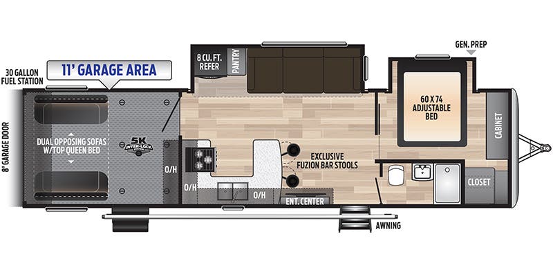 2020 Keystone Impact 317 specs and literature guide