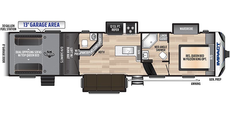 2020 Keystone Impact 367 specs and literature guide