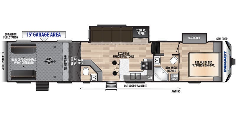 2020 Keystone Impact 415 specs and literature guide