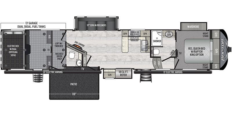 2020 Keystone Raptor RV Specs Guide