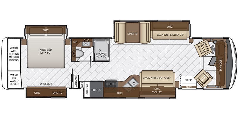2020 Newmar Canyon Star 3722 specs and literature guide