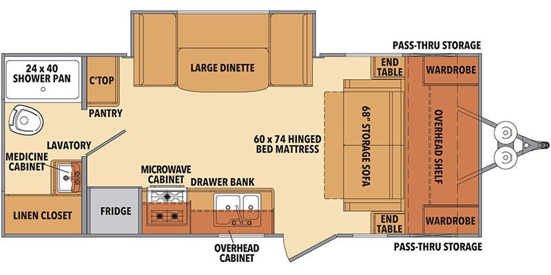 2020 Shasta Shasta 21RB specs and literature guide