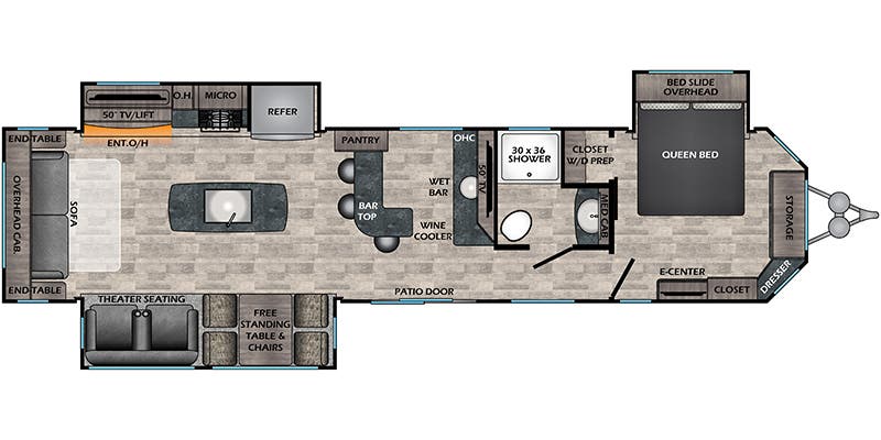 2021 CrossRoads Hampton HP374BAR specs and literature guide