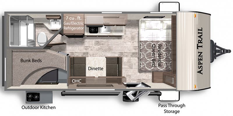 2021 Dutchmen Aspen Trail LE 1950BH specs and literature guide