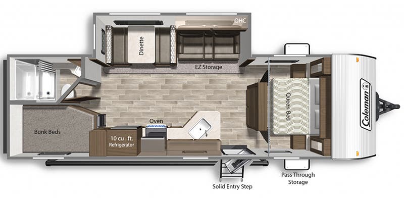 2021 Dutchmen Coleman Lantern LT 262BH specs and literature guide