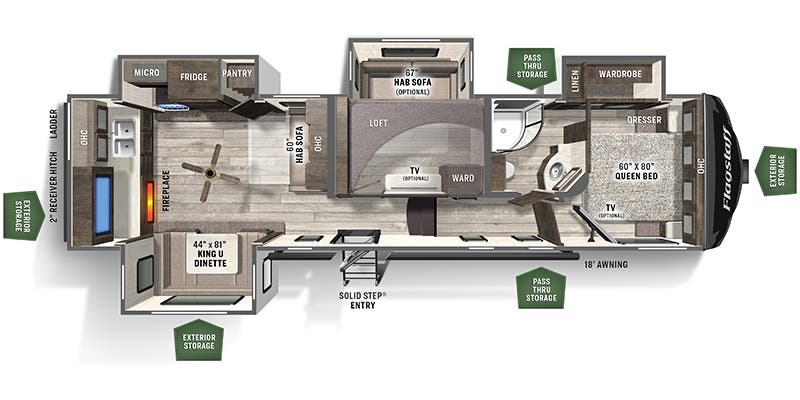 2021 Forest River Flagstaff Super Lite 529MBS specs and literature guide