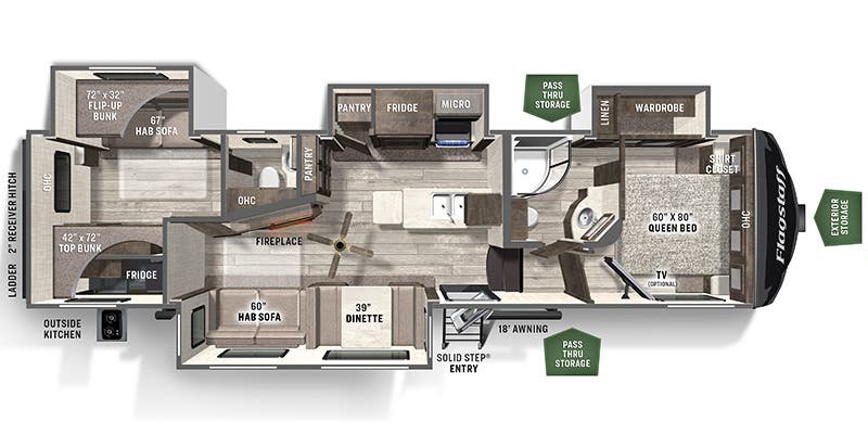 2021 Forest River Flagstaff Super Lite 529RBS specs and literature guide