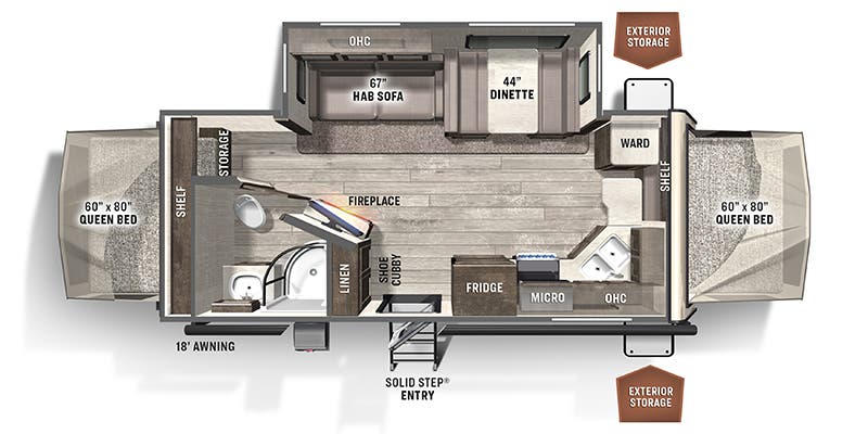 2021 Forest River Rockwood Roo (Expandable Trailer) Floorplans ...