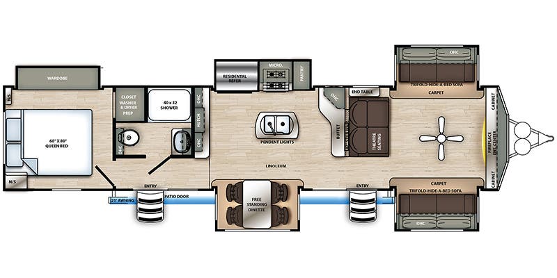 2021 Forest River Sierra Destination (Destination Trailer) Floorplans ...
