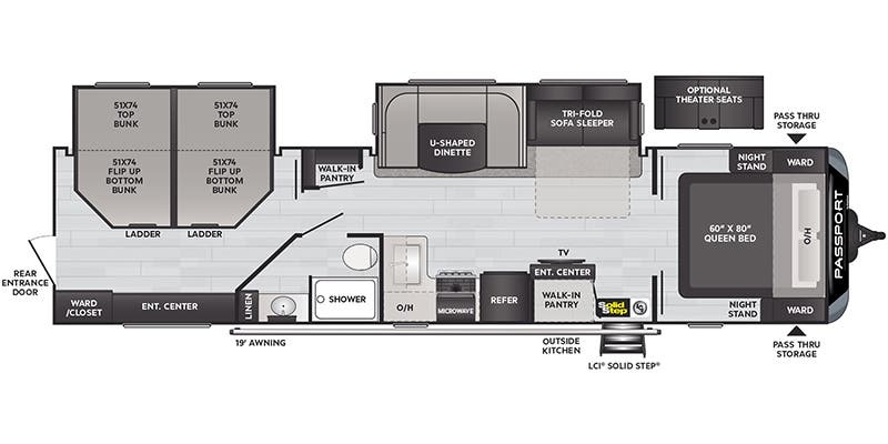 2021 Keystone Passport Grand Touring East 3401QD GT specs and ...