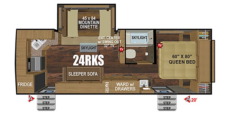 2021 Outdoors RV Timber Ridge Titanium Series 24RKS specs and ...