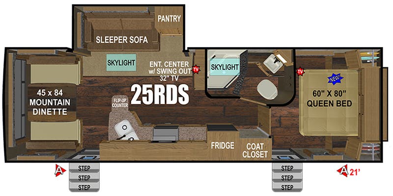 2021 Outdoors RV Titanium Series Timber Ridge 25RDS specs and ...