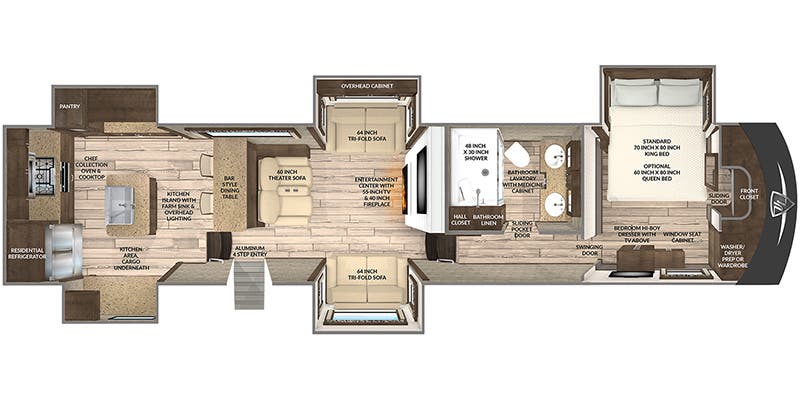 2021 Vanleigh Vilano 394RK specs and literature guide