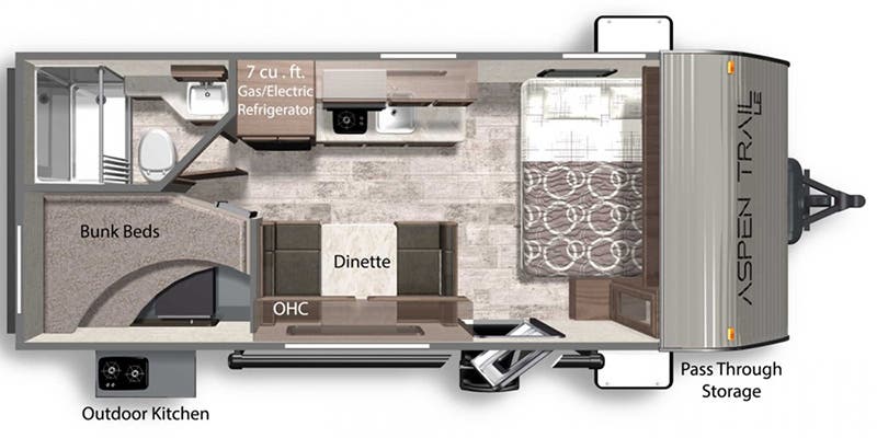 2022 Dutchmen Aspen Trail LE 1950BH specs and literature guide