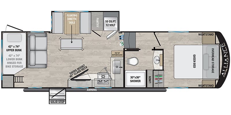 2023 Alliance RV Avenue 28BH specs and literature guide