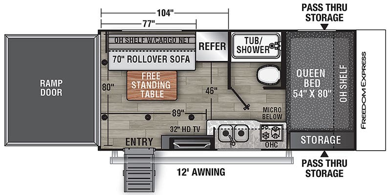 2023 Coachmen Freedom Express Blast 17BLSE specs and literature guide