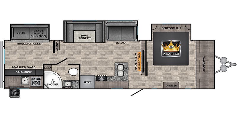 2023 CrossRoads Volante (Travel Trailer) Floorplans | Juniata Valley RV