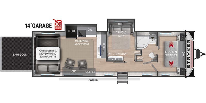 2023 Cruiser RV Stryker ST-3414 specs and literature guide