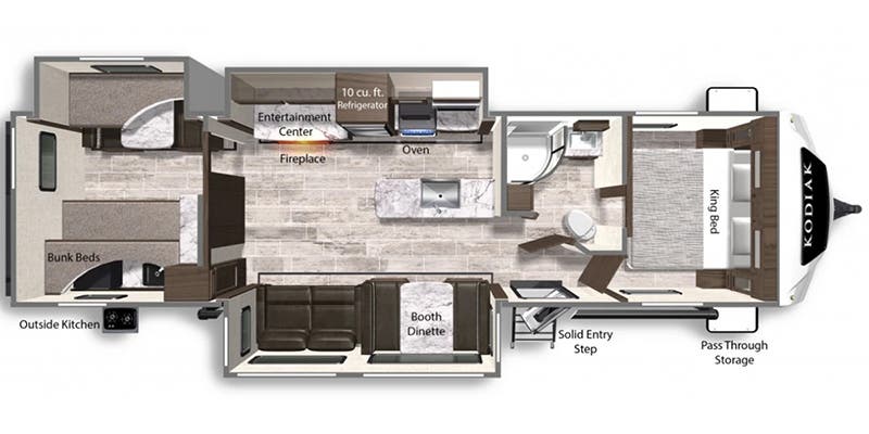 2023 Dutchmen Kodiak Ultimate 3321BHSL specs and literature guide