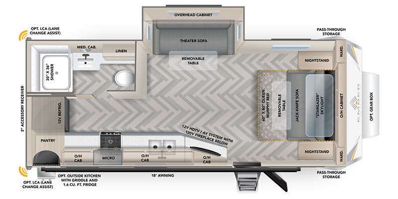 2023 Ember RV Touring Edition 21MRK specs and literature guide