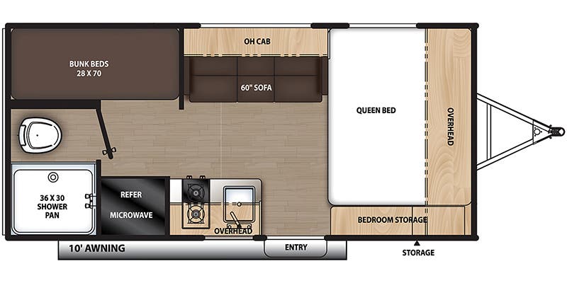 2024 Forest River Aurora Light 16BHX specs and literature guide