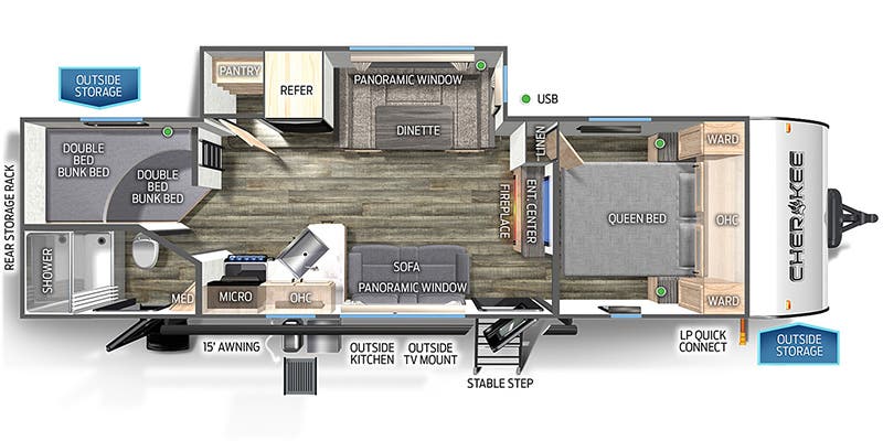 2023 Forest River Cascade 274BRB specs and literature guide