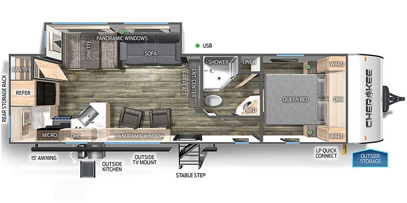 2023 Forest River Cascade 274RK Travel Trailer Specs