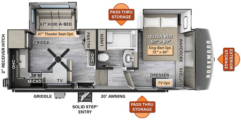 2023 Forest River Rockwood Signature 2442BS specs and literature guide