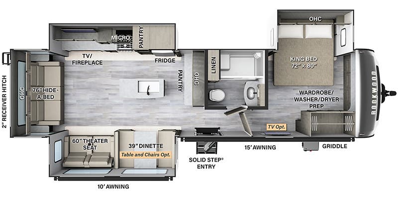 2024 Forest River Rockwood Signature 8337RL specs and literature guide