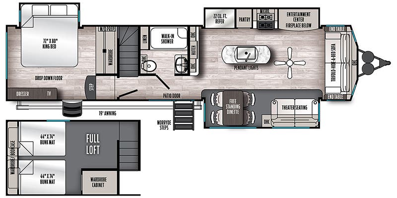 2023 Forest River Sierra Destination 399LOFT specs and literature guide