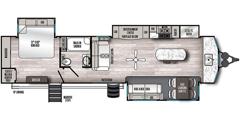 2023 Forest River Sierra Destination 402FK specs and literature guide