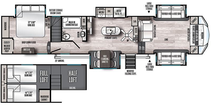 2023 Forest River Sierra 3990FL specs and literature guide