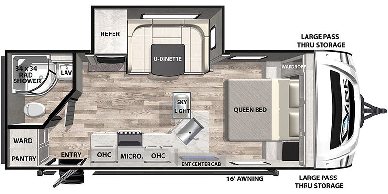 2023 Forest River Rainier 22RB Travel Trailer Specs