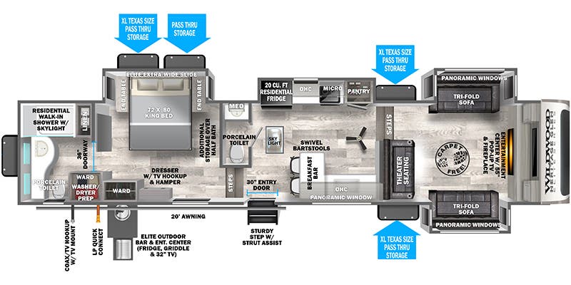 2023 Forest River Wildwood Heritage Glen Elite 36FL specs and ...