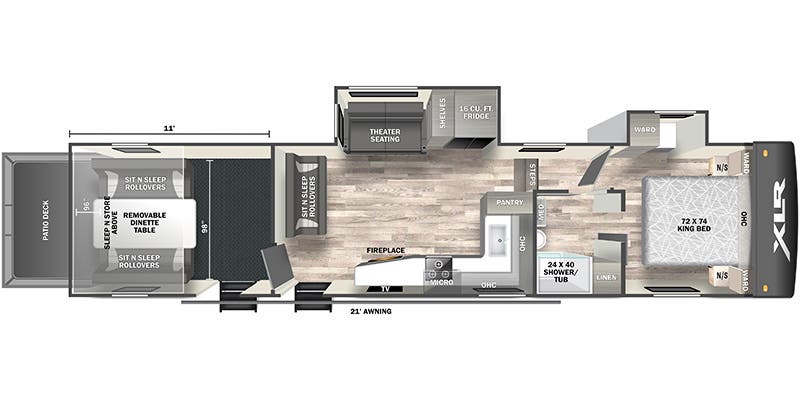 2023 Forest River XLR Boost 35XLRXF11 specs and literature guide
