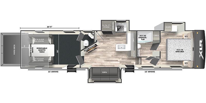 2023 Forest River XLR Boost 37XLRXF14 specs and literature guide