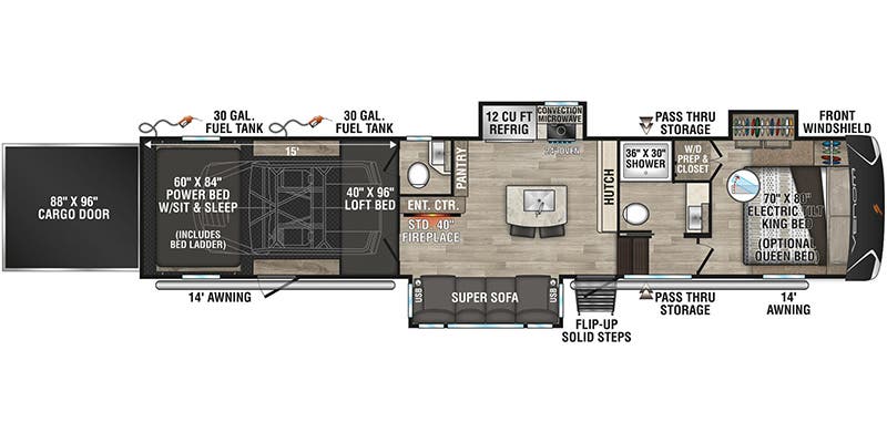 2023 K-Z Robby Gordon Speed UTV Venom V-Series RV Specs Guide