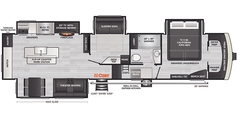 2023 Keystone Arcadia 3/4 Ton 3550MB specs and literature guide