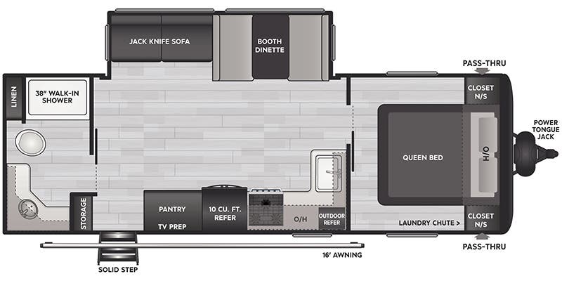 2023 Keystone Hideout West 24RBSWE specs and literature guide