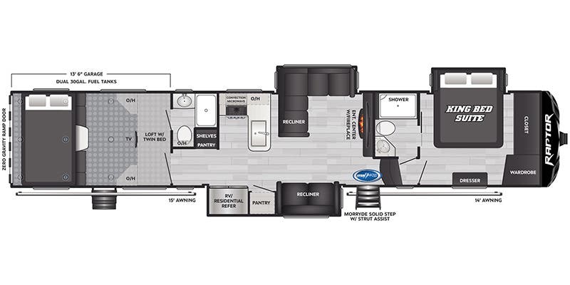 2023 Keystone Raptor 431 specs and literature guide