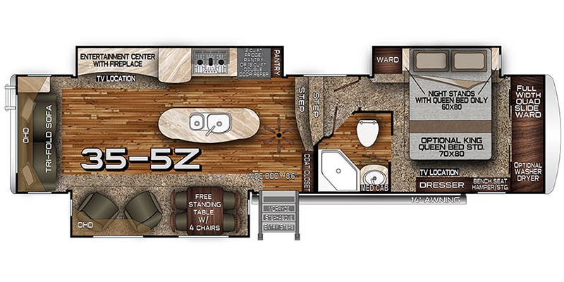 2023 Northwood Arctic Fox Grande Ronde 35-5Z specs and literature guide