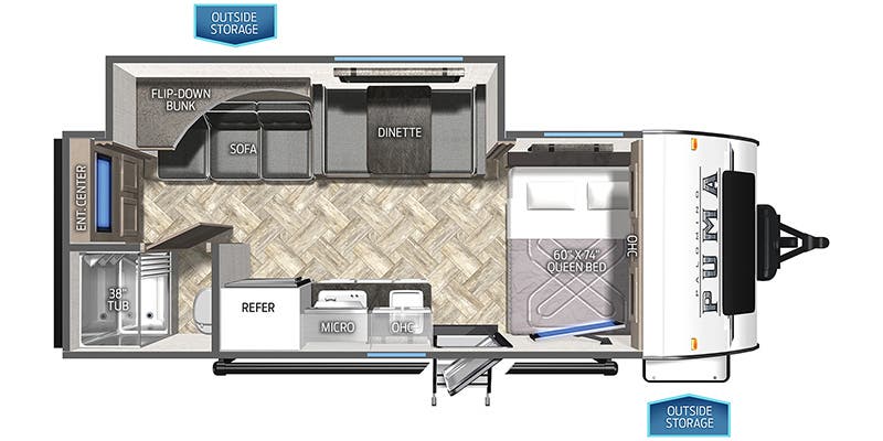 2023 Palomino Puma Ultra Lite 18SSX specs and literature guide