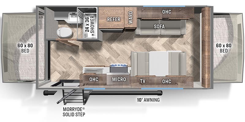 2023 Palomino Solaire 163H specs and literature guide