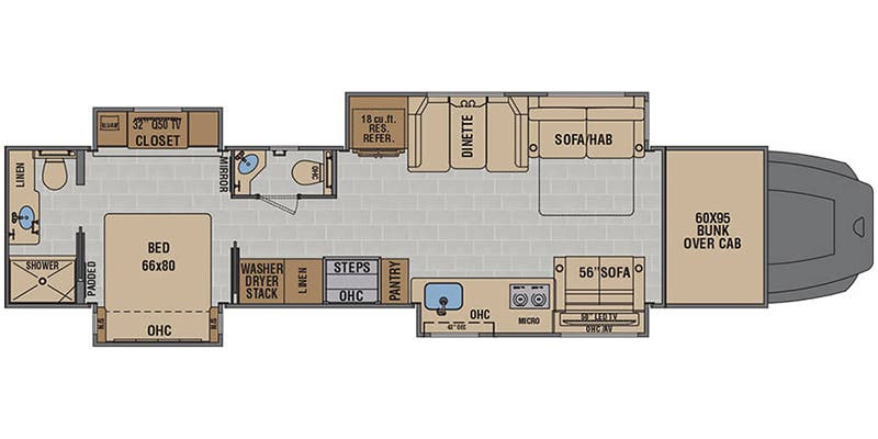 45 Ft Rv Floor Plans